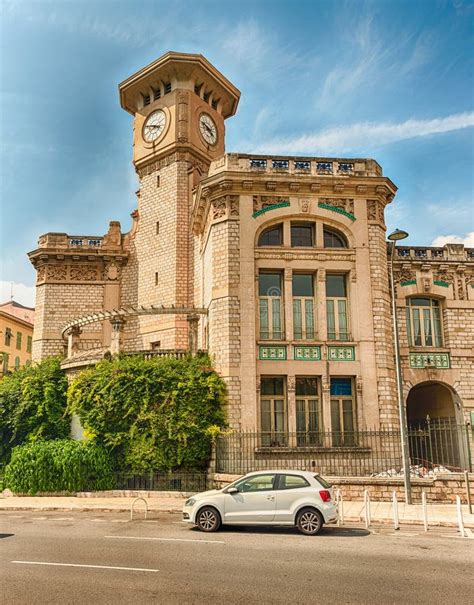 Lycee Massena Iconic Building In Nice Cote D`azur France Stock Image