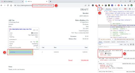 Css Styling Pdf Invoices Grow Crm A Self Hosted Crm And Project Management Software