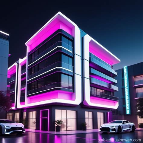 Futuristic Architecture With Gundam Inspired Armor Stable Diffusion