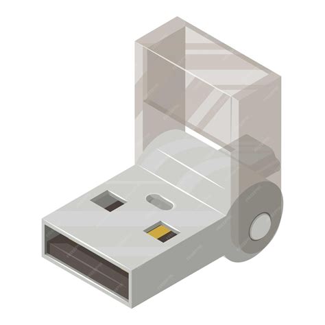 Premium Vector Usb Flash Drive Icon Isometric Illustration Of Usb