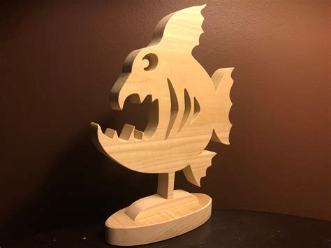 Scary Fish Scroll Saw Pattern Etsy Australia