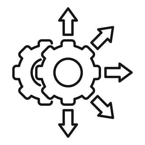 Project Restructuring Icon Outline Style 14695006 Vector Art At Vecteezy