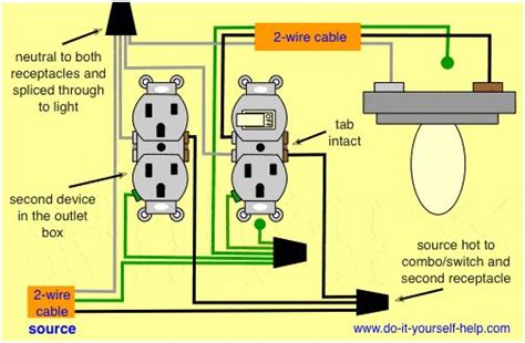 Split Combo Device With Second Receptacle Wiring A Plug Home