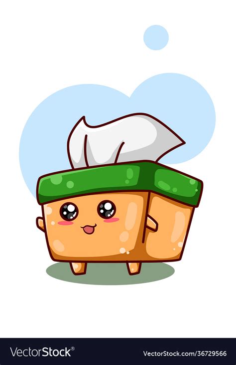 A Cute Tissue Box Royalty Free Vector Image Vectorstock