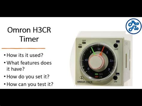 Omron H3cr Operation And Testing Youtube