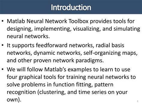 Ppt Using Matlab Neural Networks Toolbox Powerpoint Presentation Free Download Id1526952