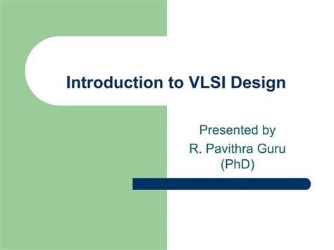 all about vlsi in ppt pptx