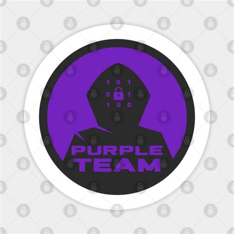 Cyber Security Ctf Gamification Purple Team Logo Cybersecurity Purple Team Magnet Teepublic