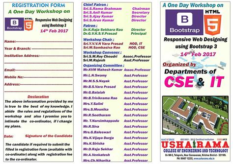 One Day Workshop On Bootstrap 14th Feb 2017 Urce