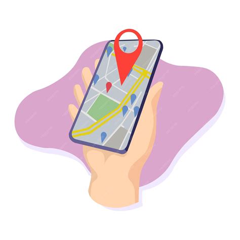 Premium Vector World Map Mobile Gps Navigation Mobile Phone Mobile Technologies Concept