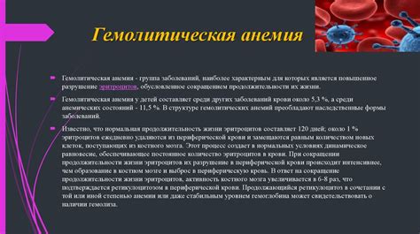 Гемолитические анемии у детей презентация онлайн