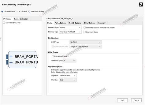 Xilinx IP 解析之 Block Memory Generator v 如何配置 IP仅 Native 接口