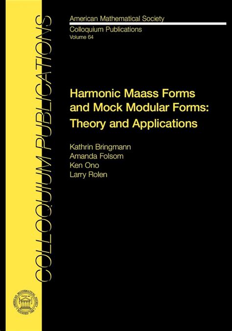 PDF Harmonic Maass Forms And Mock Modular Forms Theory And Mock Theta