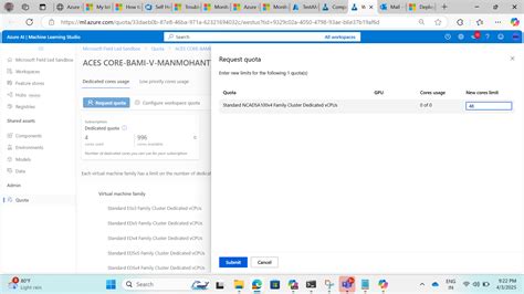 Deploy Ai Model No Quota Message Microsoft Qanda