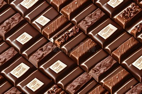 Chocolate Bars In A Clear Array Generative Ai Stock Illustration Illustration Of Chocolate