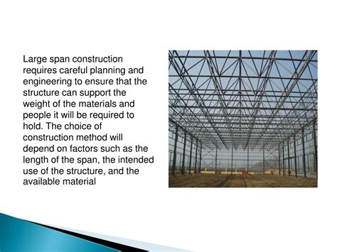 PPT Large Span Construction PowerPoint Presentation Free Download ID