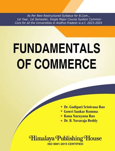 Fundamentals Of Commerce Sem 1 Bcom Ap Univ Himalaya Publishing House