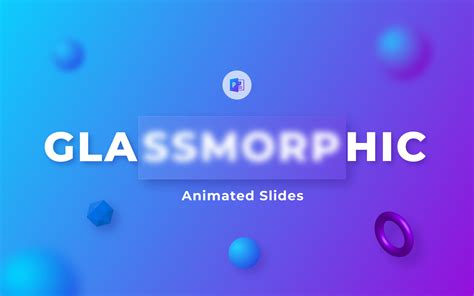 Free Glassmorphism Animated Infographics Powerpoint Template