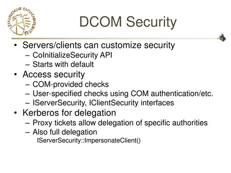 PPT CS 603 DCOM PowerPoint Presentation Free Download ID 4309344