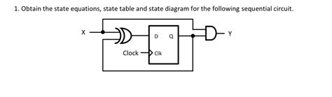 Solved Obtain The State Equations State Table And State