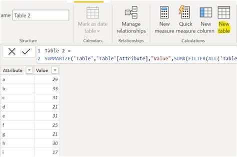 solved creating a table of column totals microsoft fabric community