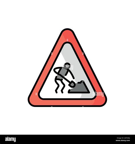 Technical Error Color Line Icon Website Banner Download Process System Update Stock Vector