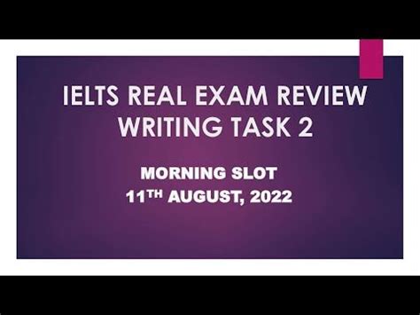 Ielts Ii Real Ii Exam Ii Writing Ii Task Ii 11th August22 Ii Morning