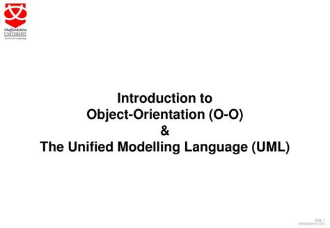 Ppt Introduction To Object Orientation O O And The Unified Modelling Language Uml Powerpoint