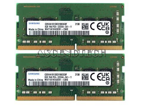 M471A1K43EB1 2 Of M471A1K43EB1 CWE Samsung M471A1K43EB1 16GB 2x8GB Ram Kit
