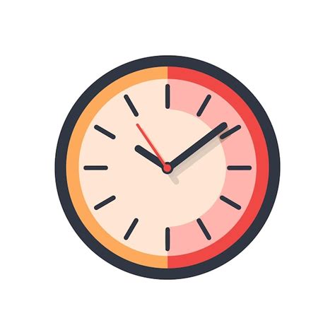 Premium Vector Simple Minimalist Icon Of Clock