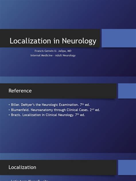 Localization In Neurology Download Free Pdf Spinal Cord Brainstem