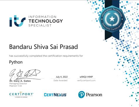 Technicalhubio Technicalhub Python Pearsonvue Certiport Shiva Sai Prasad Bandaru