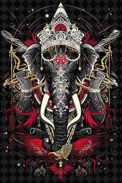 Regal Elephant Mahout Portrait Holding An Ankus With A Trump