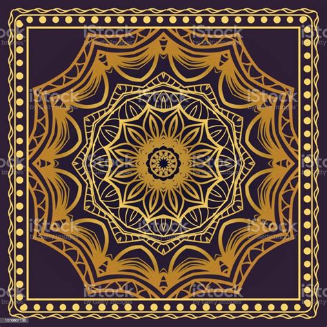 추상적인 손으로 디자인 꽃 색상 만다라 패턴 장식 요소와 함께 그려 벡터 일러스트입니다 카드 목도리 손수건 패션에 대 한 서식 파일 디자인 인쇄 곡선에 대한 스톡 벡터 아트