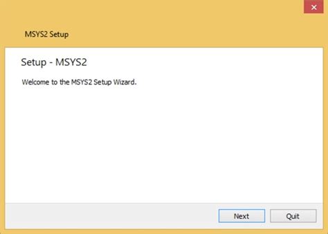msys2 installer
