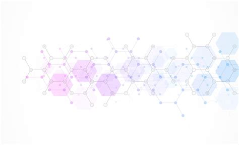 Premium Vector Hexagons Pattern Background Genetic Research Molecular