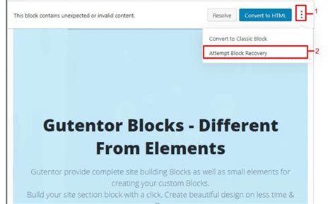 This Block Contains Unexpected Or Invalid Content Issue And Solutions Documentation
