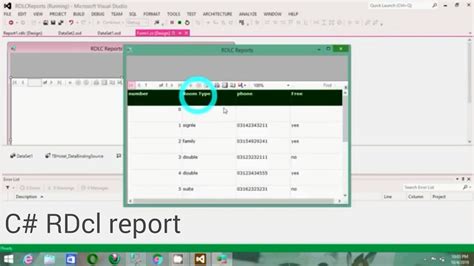 Rdlc Report In C Windows Application Youtube
