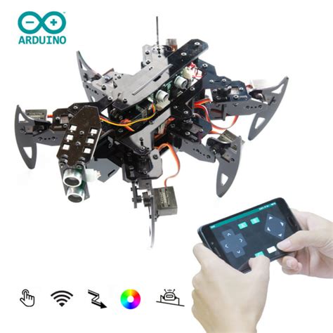 adeept hexapod spider robot kit for arduino with android app crawling steam robot oz robotics