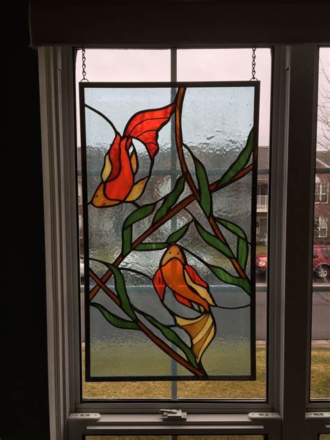 Stained Glass Window With Flowers