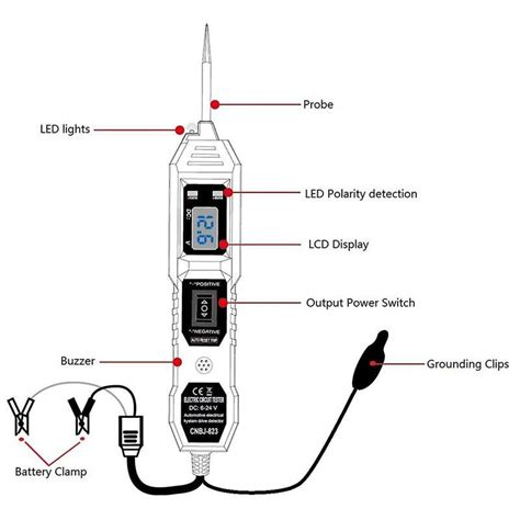 Other Automotive Circuit Tester Digital Test Electric Voltage Power Test System Probe Car