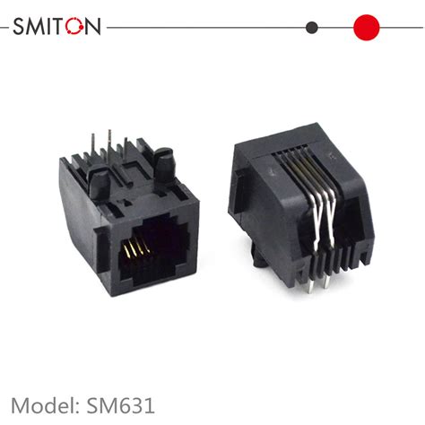 Rj11 Modular Jack 6p4c Female Connector Phone Jack Pcb Socket Rj11