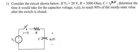 Solved 1 Consider The Circuit Shown Below If V 20 V R