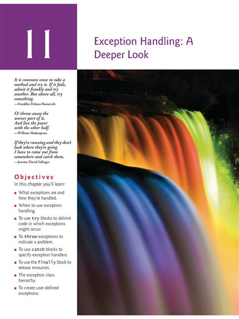 chapter 11 exception handling a deeper look 11 it is common sense