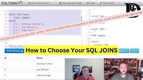 How To Use Sql Joins Innerleftright Joins Sql Server Help