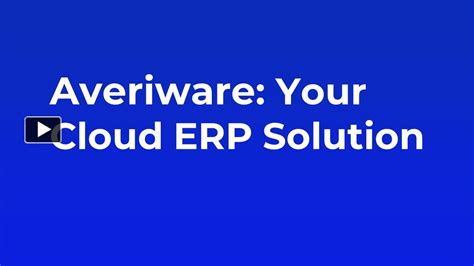 Ppt Averiware Your Cloud Erp Solution Powerpoint Presentation Free To Download Id 97e7b4