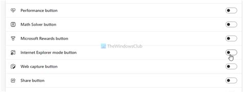 How To Add Or Remove Internet Explorer Mode Button On Edge Toolbar