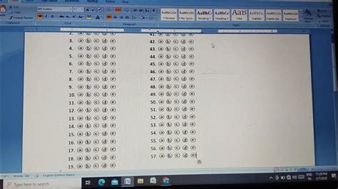How To Create Omr Sheet In Ms Word Within A Minute 🤩 How To Create