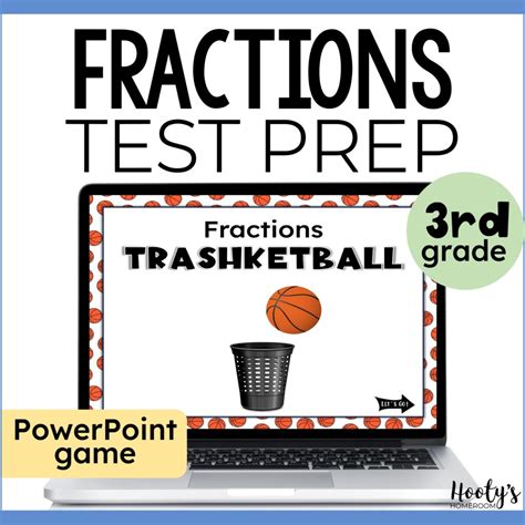 3rd Grade Fractions Trashketball Game Fractions Review Game Hootys Homeroom