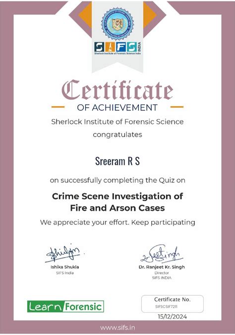 sreeram r s on linkedin forensicscience crimesceneinvestigation fireandarson learnforensic…